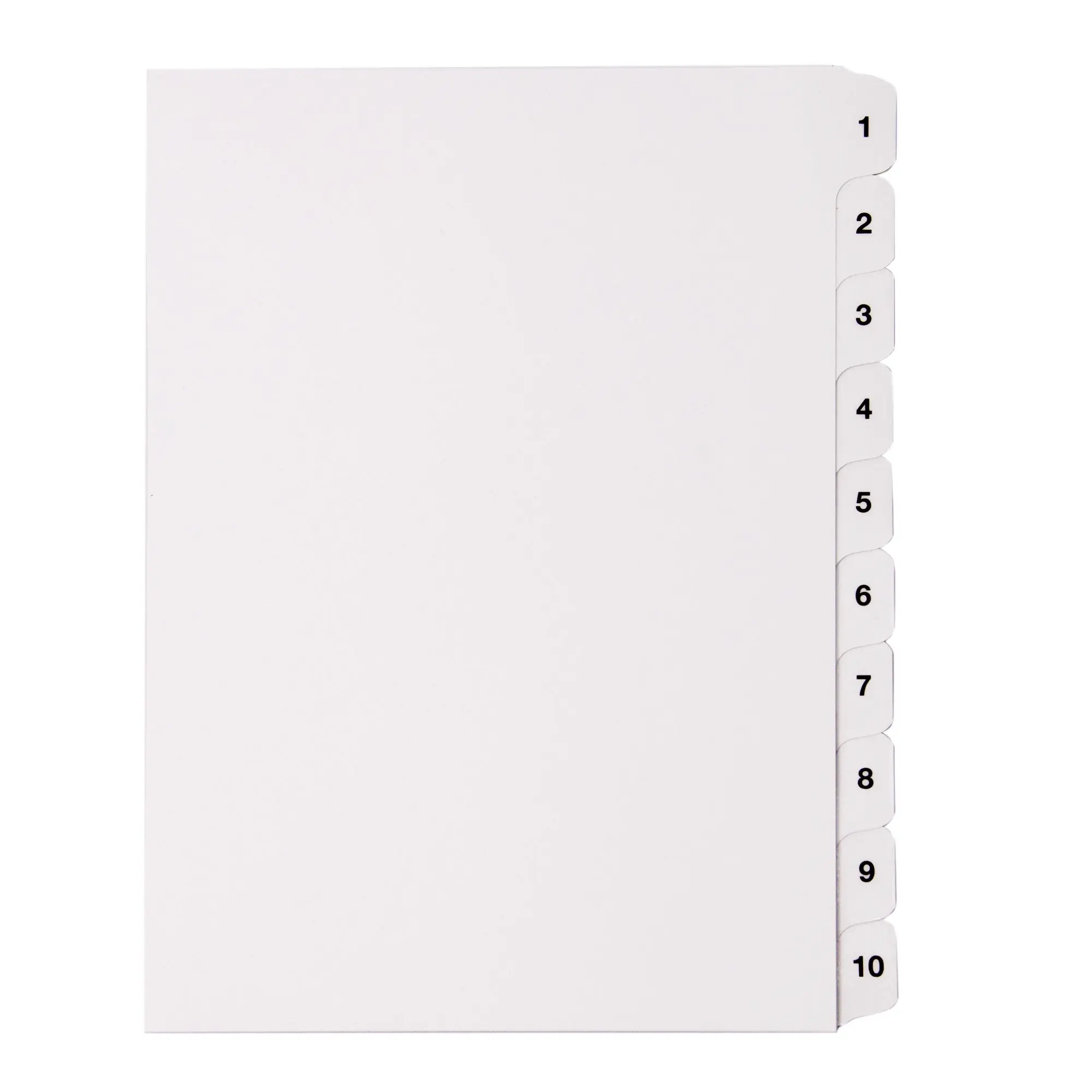 A5 Tab Dividers, A5 Numbered Tab Dividers