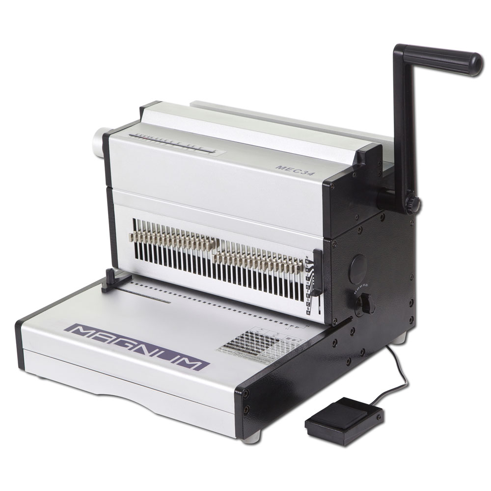 MEC34 Magnum 3:1 Pitch Electric Wire Binder - OM Binding Supplies Ltd