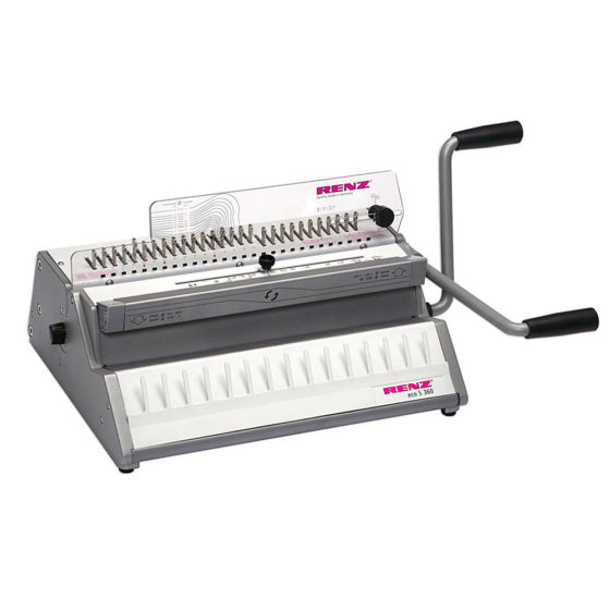Renz eco S 360 2:1 pitch manual punching and binding machine