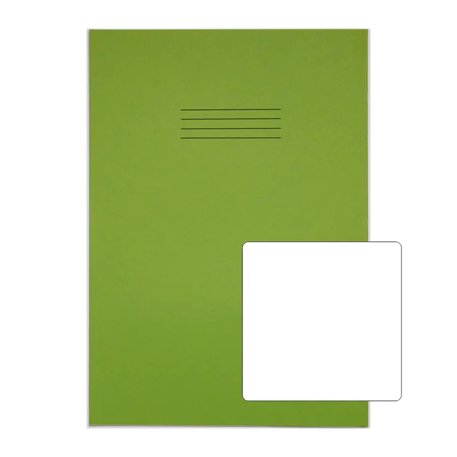 RHINO 13 x 9 A4+ Oversized Exercise Book 80 Pages - 40 Leaf Light Green ...