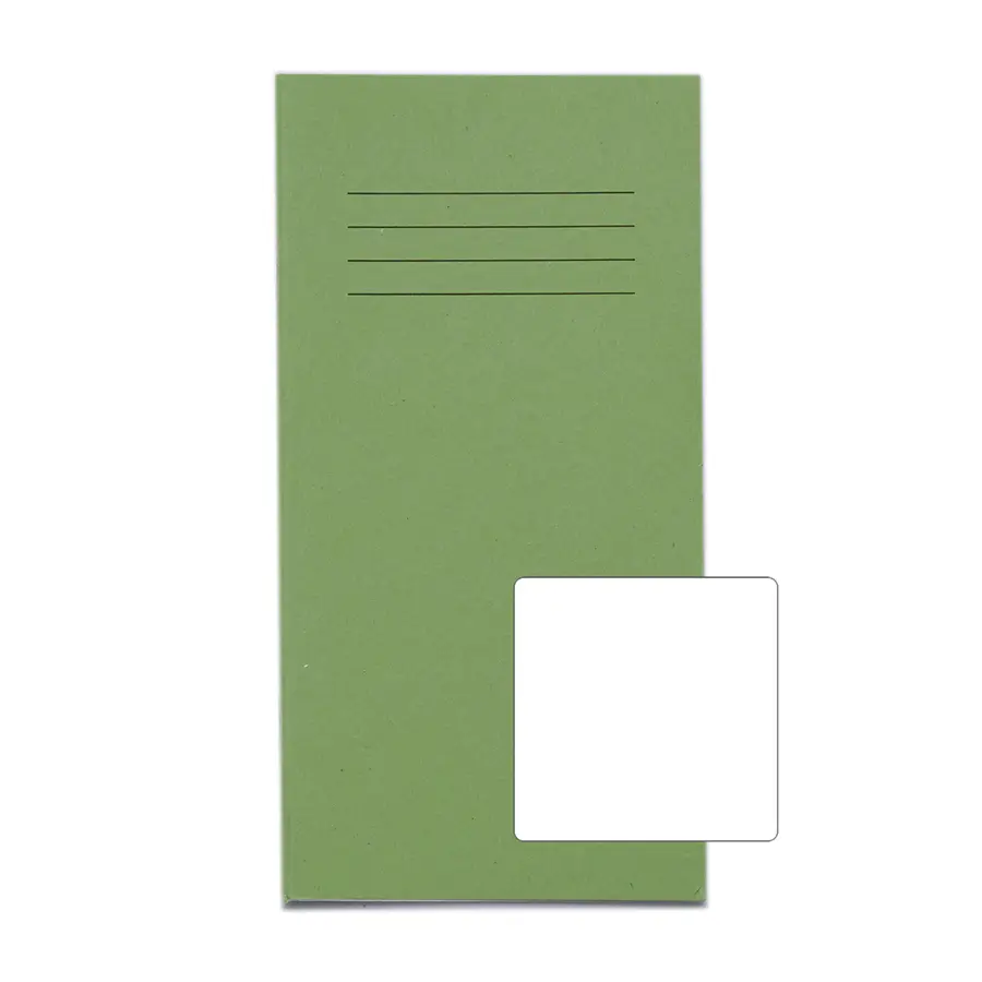 RHINO 8 x 4 Exercise Book 32 Pages - 16 Leaf Light Green Plain - OM ...