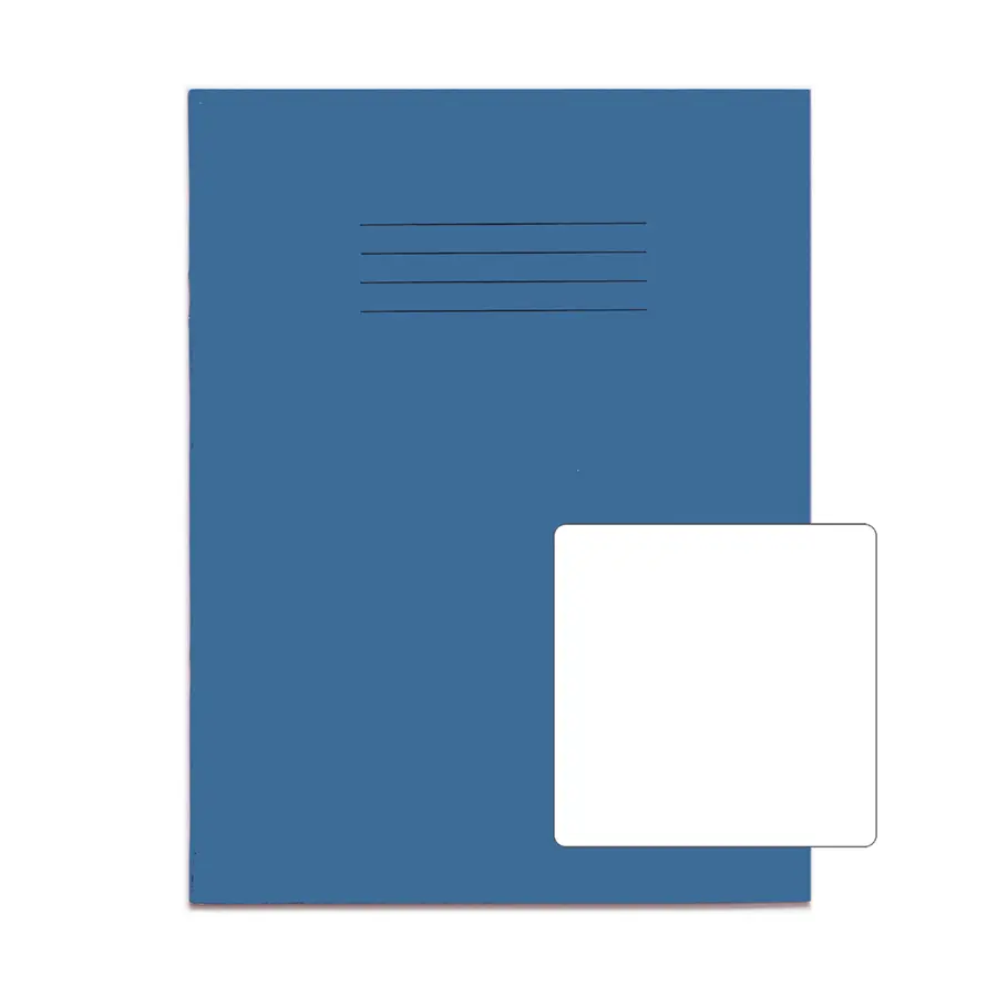 RHINO 9 x 7 Exercise Book 32 Pages - 16 Leaf Light Blue Plain - OM ...